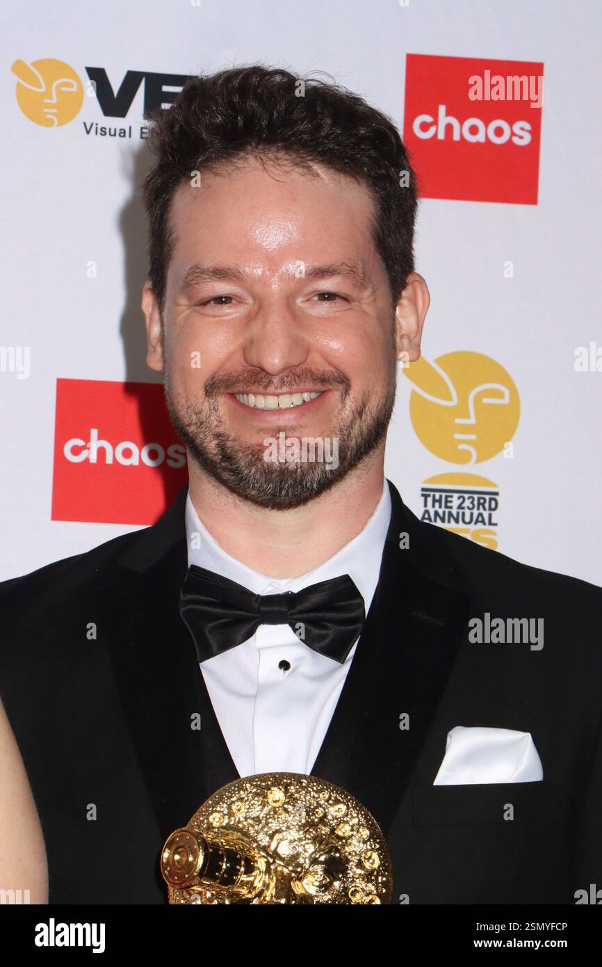 Jason Breneman 02/11/2025 The 23rd Annual VES Awards Press Room held at ...