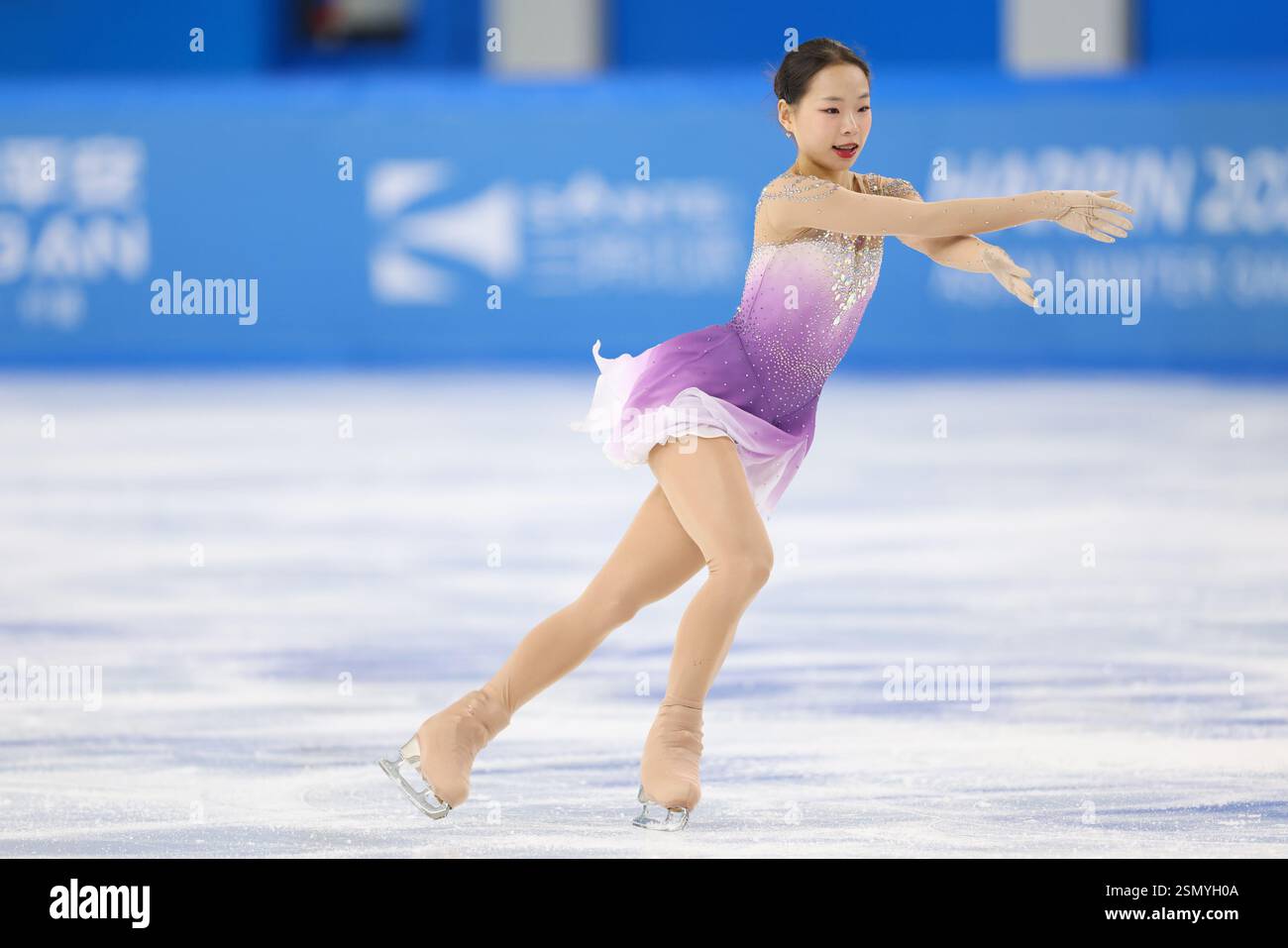 Harbin, China. 13th Feb, 2025. Kim Seoyoung (KOR) Figure Skating ...