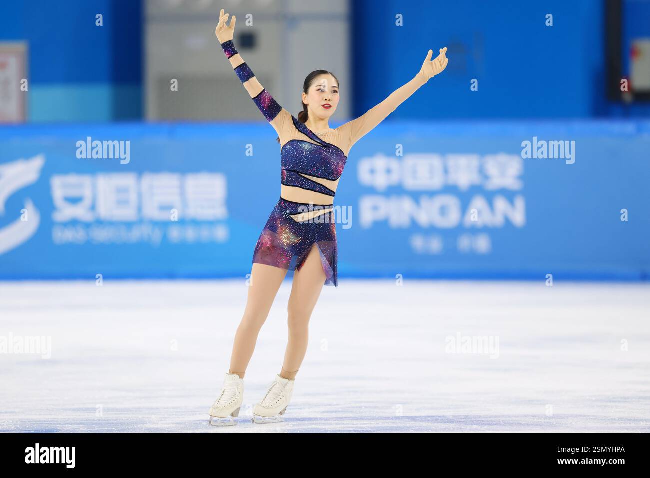 Harbin, China. 13th Feb, 2025. Hana Yoshida (JPN) Figure Skating ...