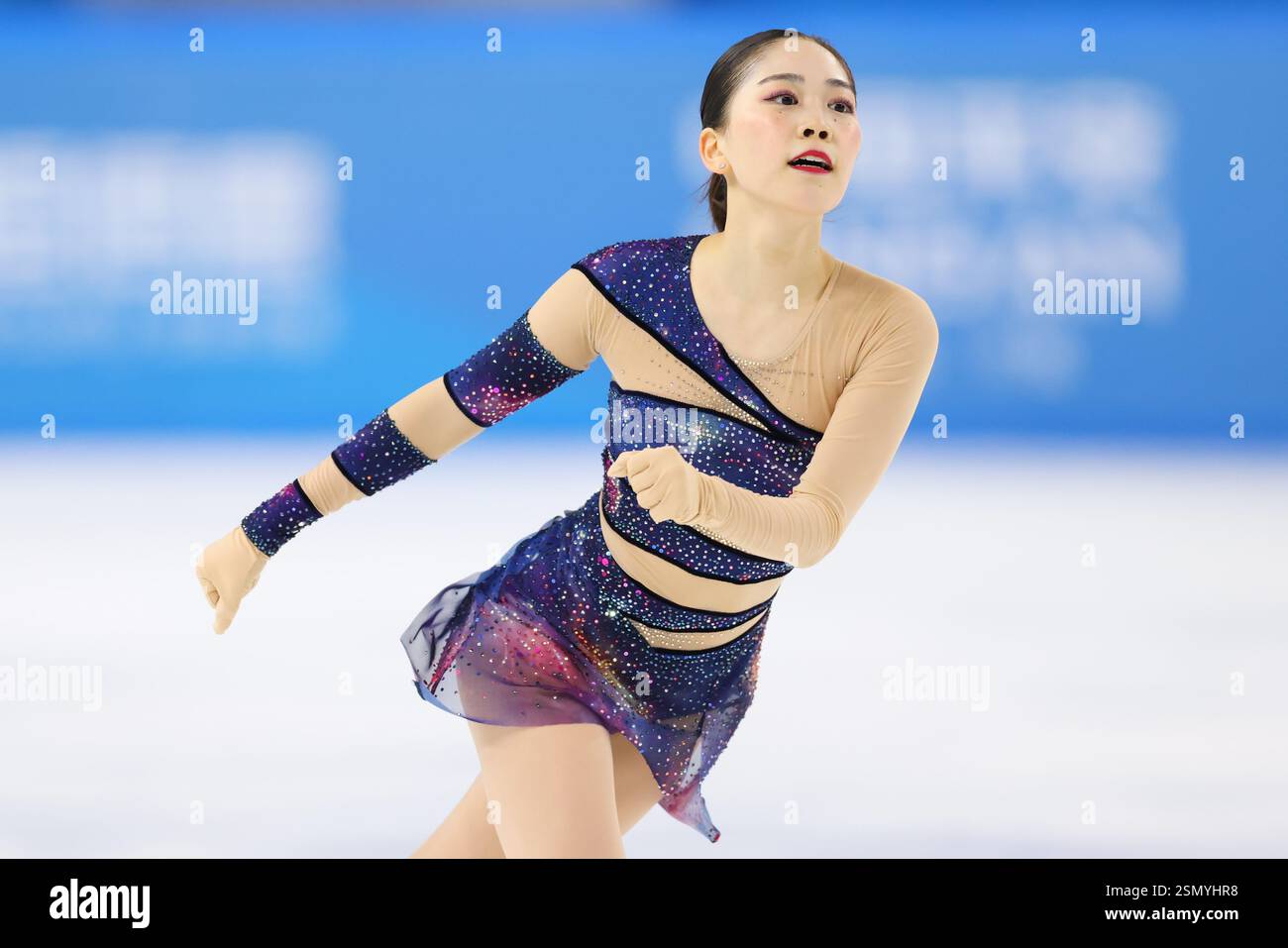 Harbin, China. 13th Feb, 2025. Hana Yoshida (JPN) Figure Skating ...