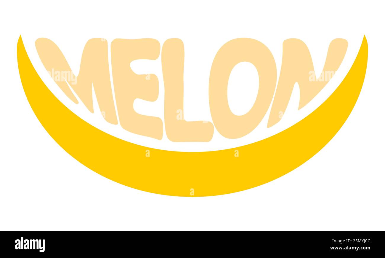 melon name of a fruits in the form a fruit logo creative and original ...