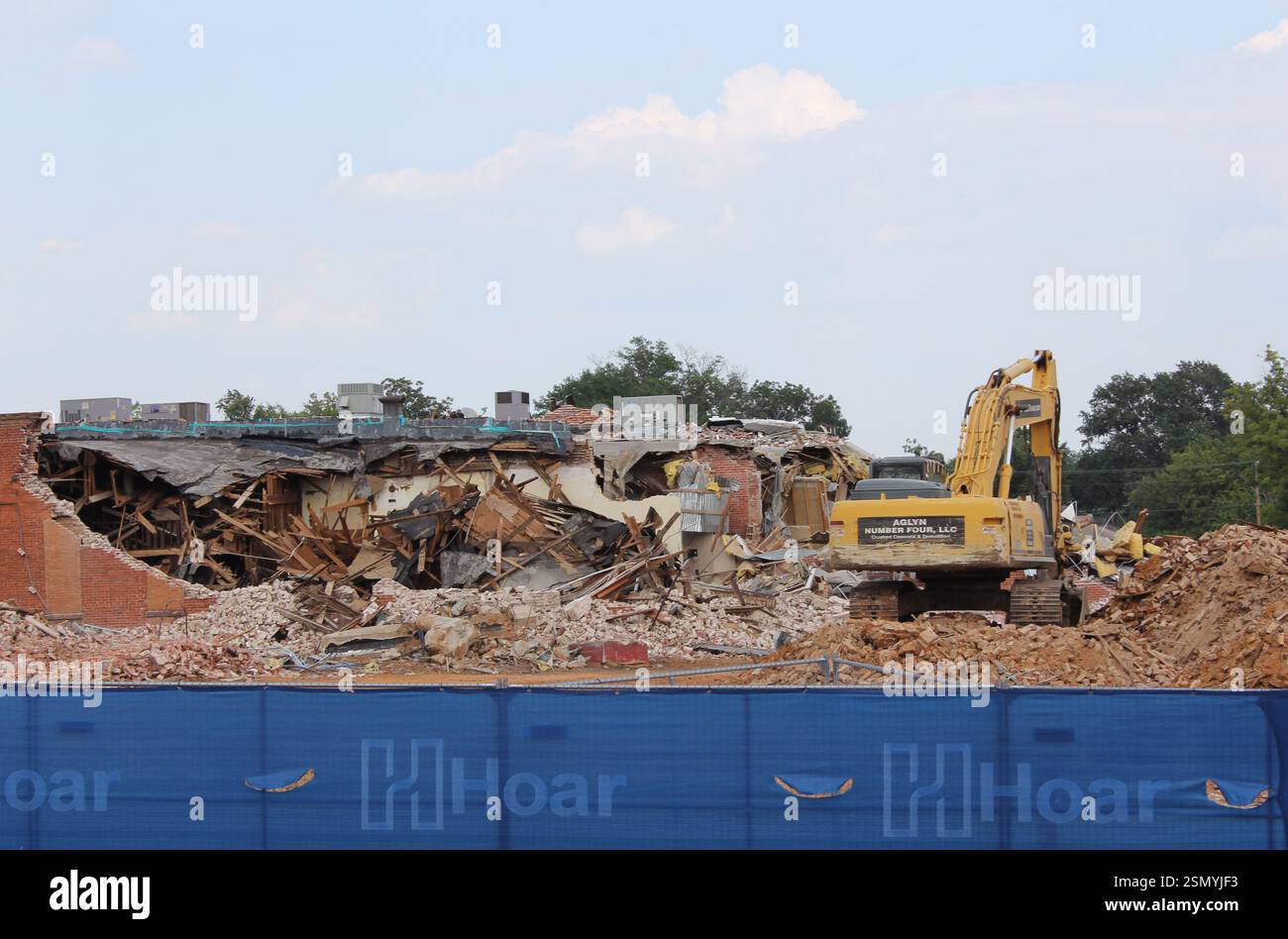 Tyler, TX -August 25, 2024: Demolished Buildings to make room for new ...