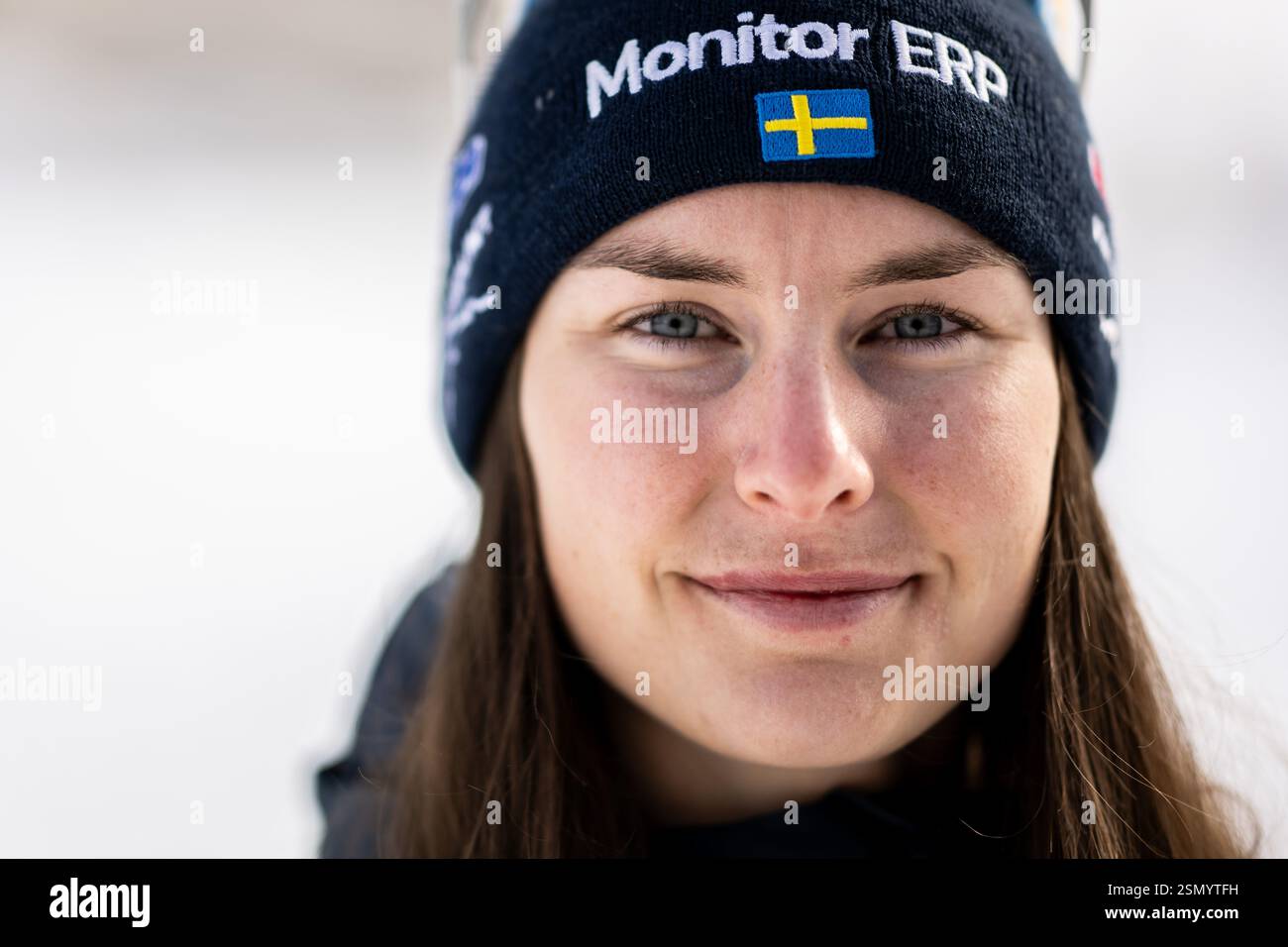 Ella Halvarsson poses for a portrait at a press event with, Sweden ...