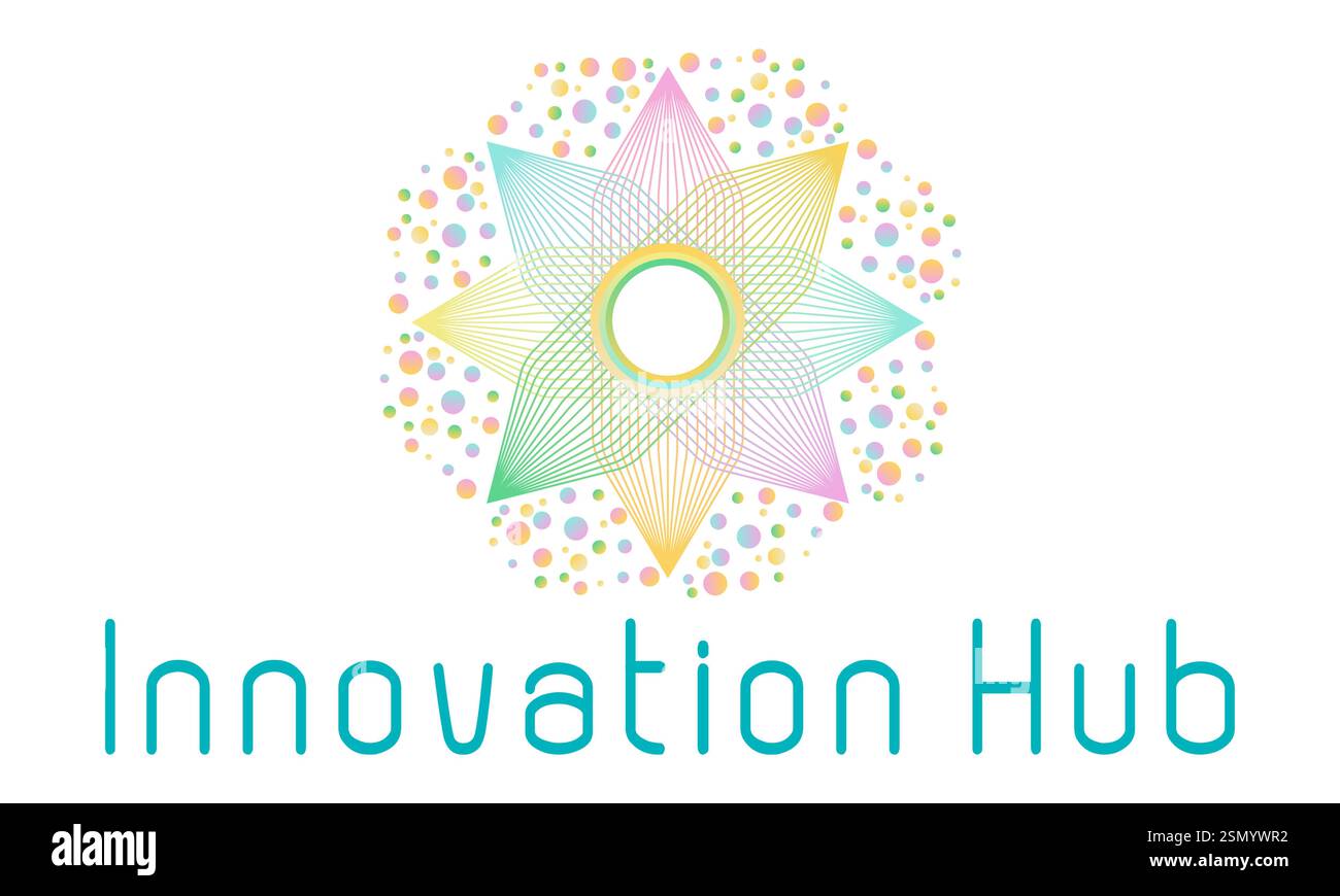 innovative hub logo creative and original for your business or company vector illustration ...
