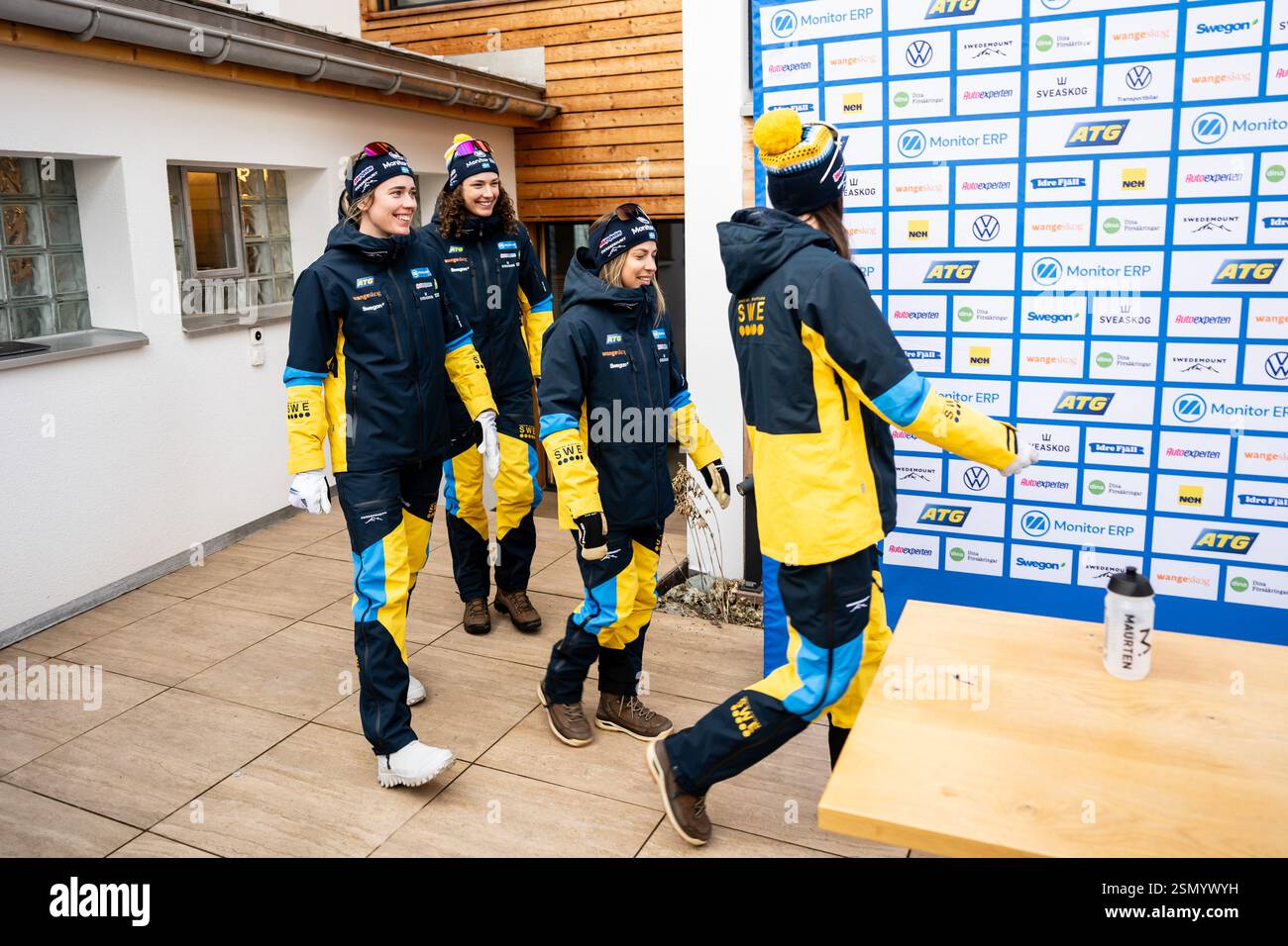 Elvira Öberg, Hanna Öberg, Anna Magnusson and Ella Halvarsson at a ...