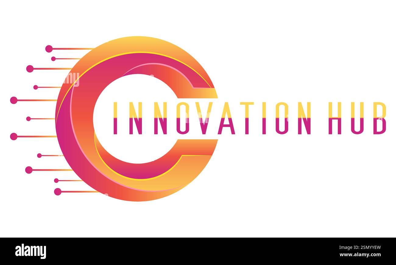 innovative hub logo creative and original for your business or company vector illustration ...