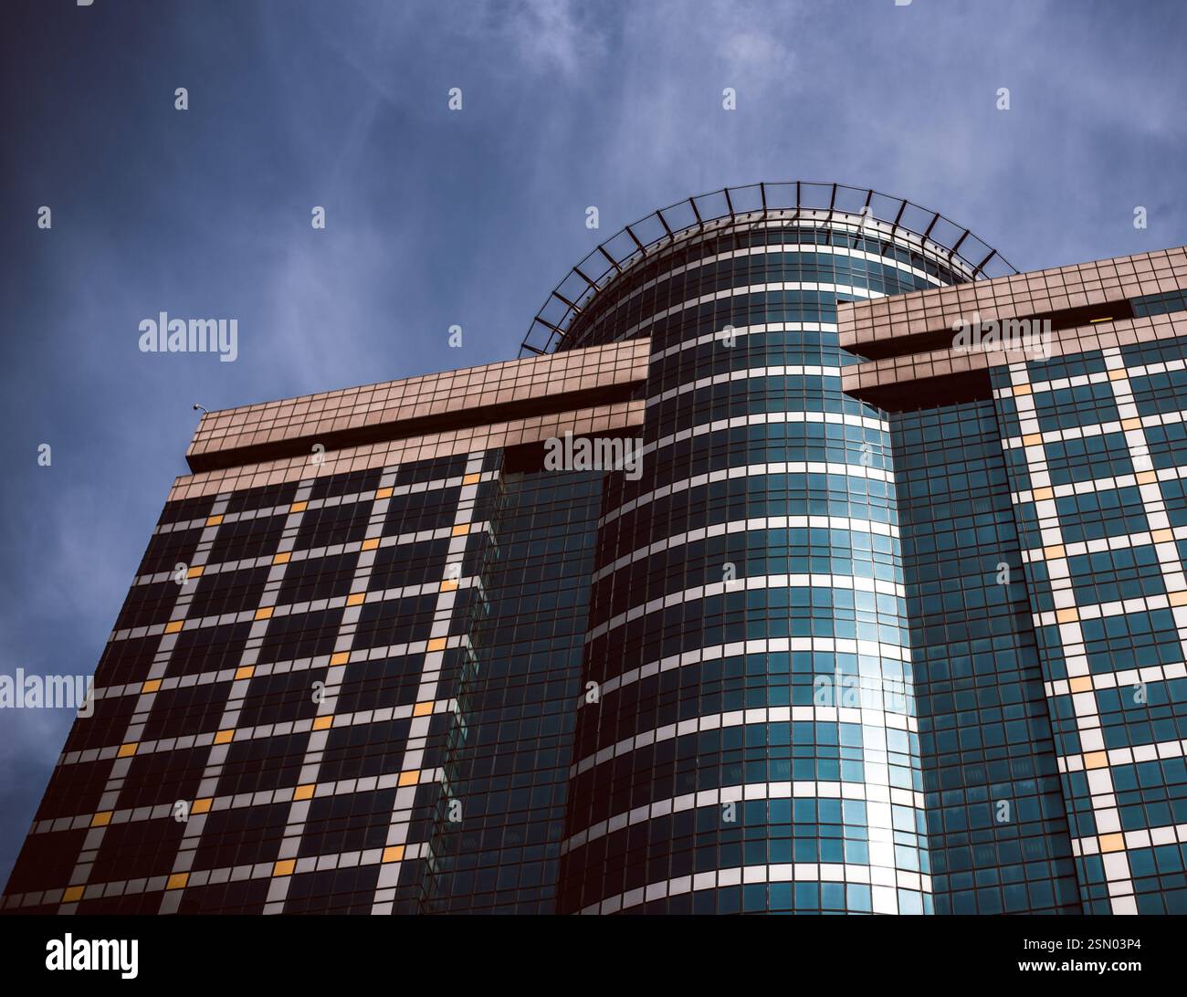 Low angle shot of Central Bank of Nigeria Lagos business district ...