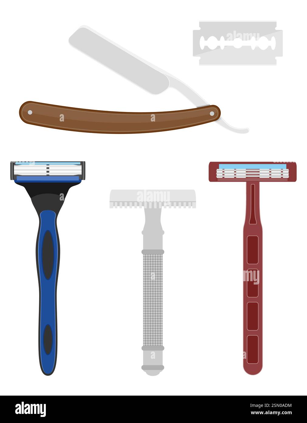 razor for shaving flat style vector illustration isolated on white ...