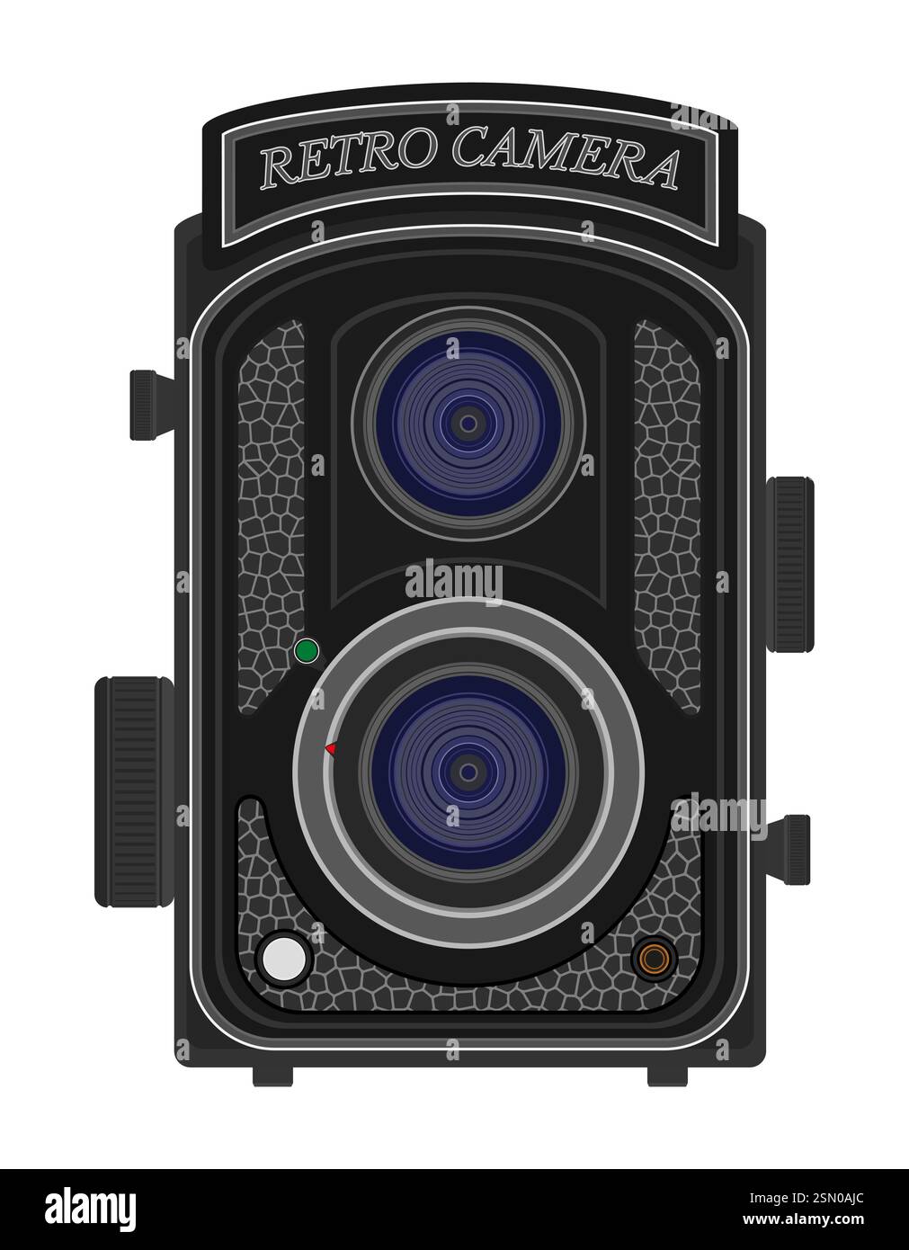 retro old vintage icons flat style stock vector illustration isolated ...