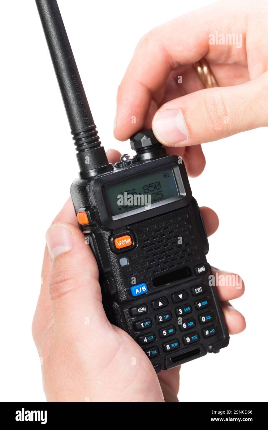 Communication device used for radio broadcasting during an emergency ...