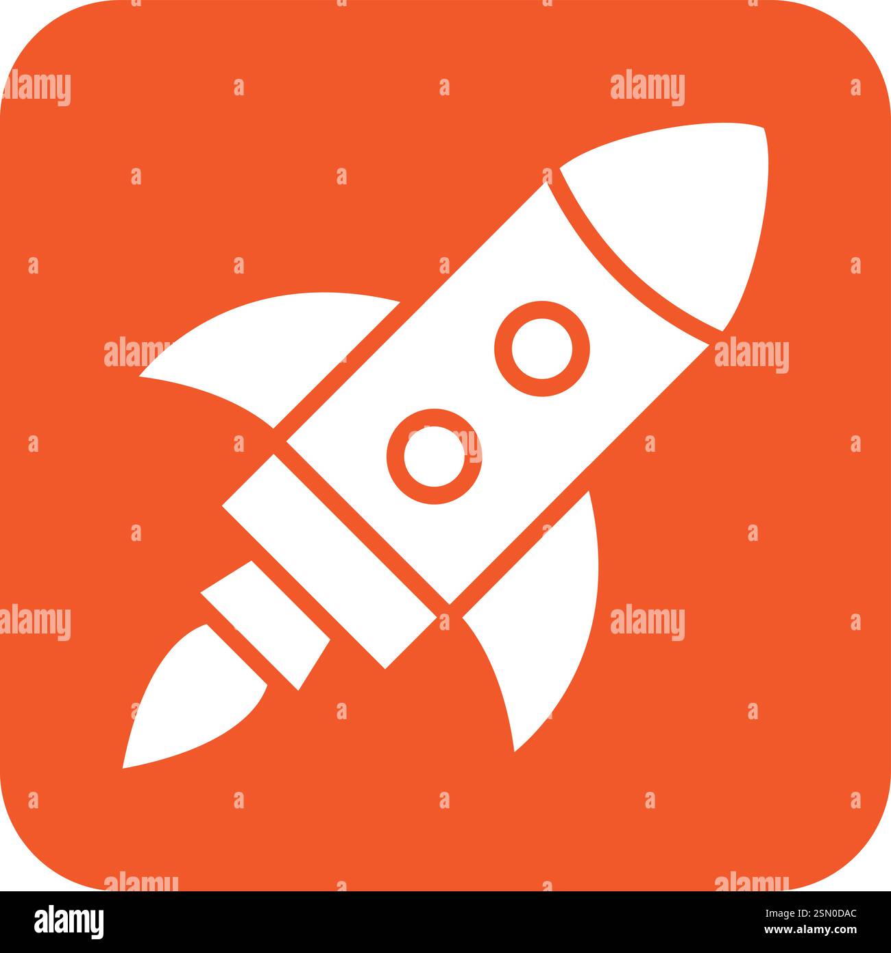 Rocket icon flat color Cut Out Stock Images & Pictures - Alamy