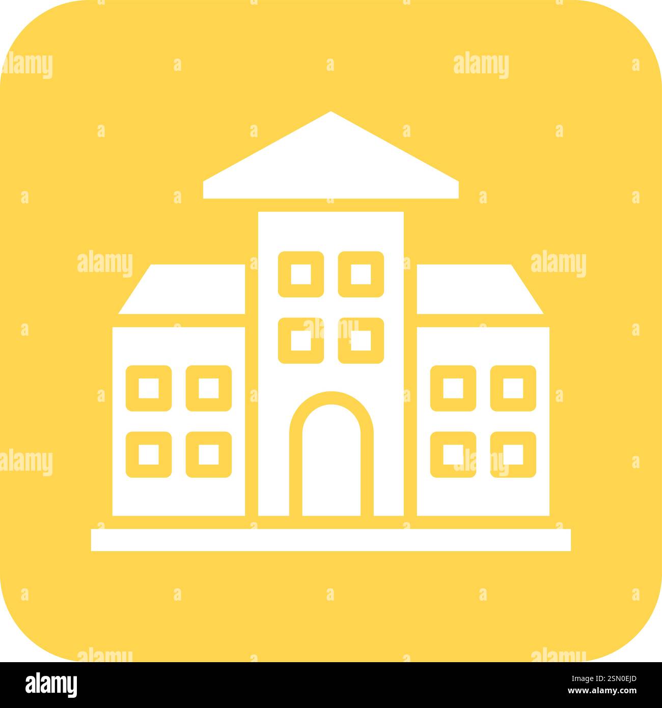 Colorful school building symbol hi-res stock photography and images - Alamy