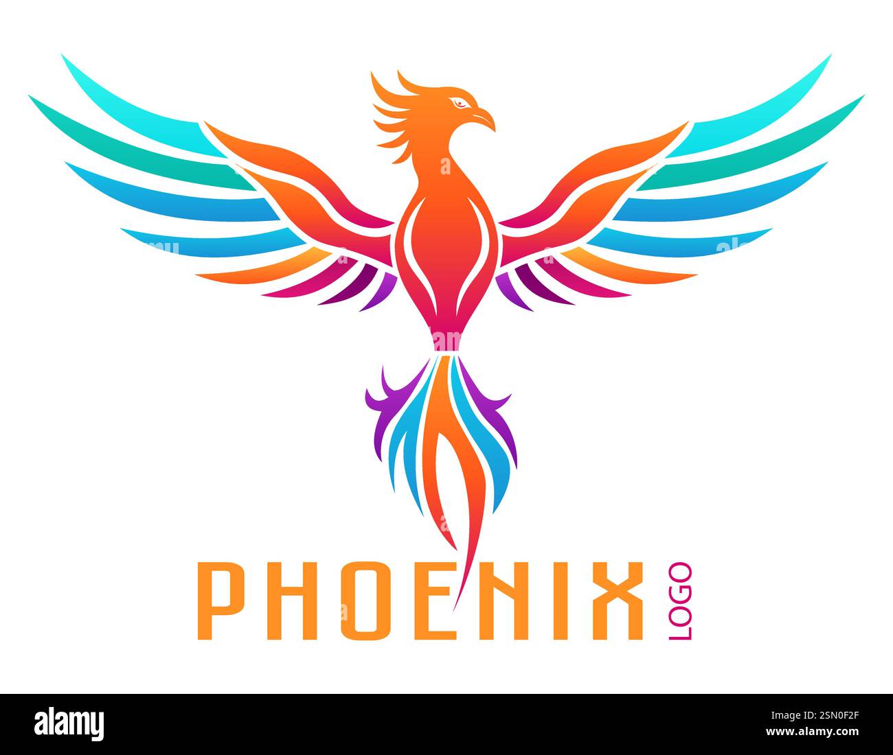 phoenix bird logo creative and original for your business or company ...