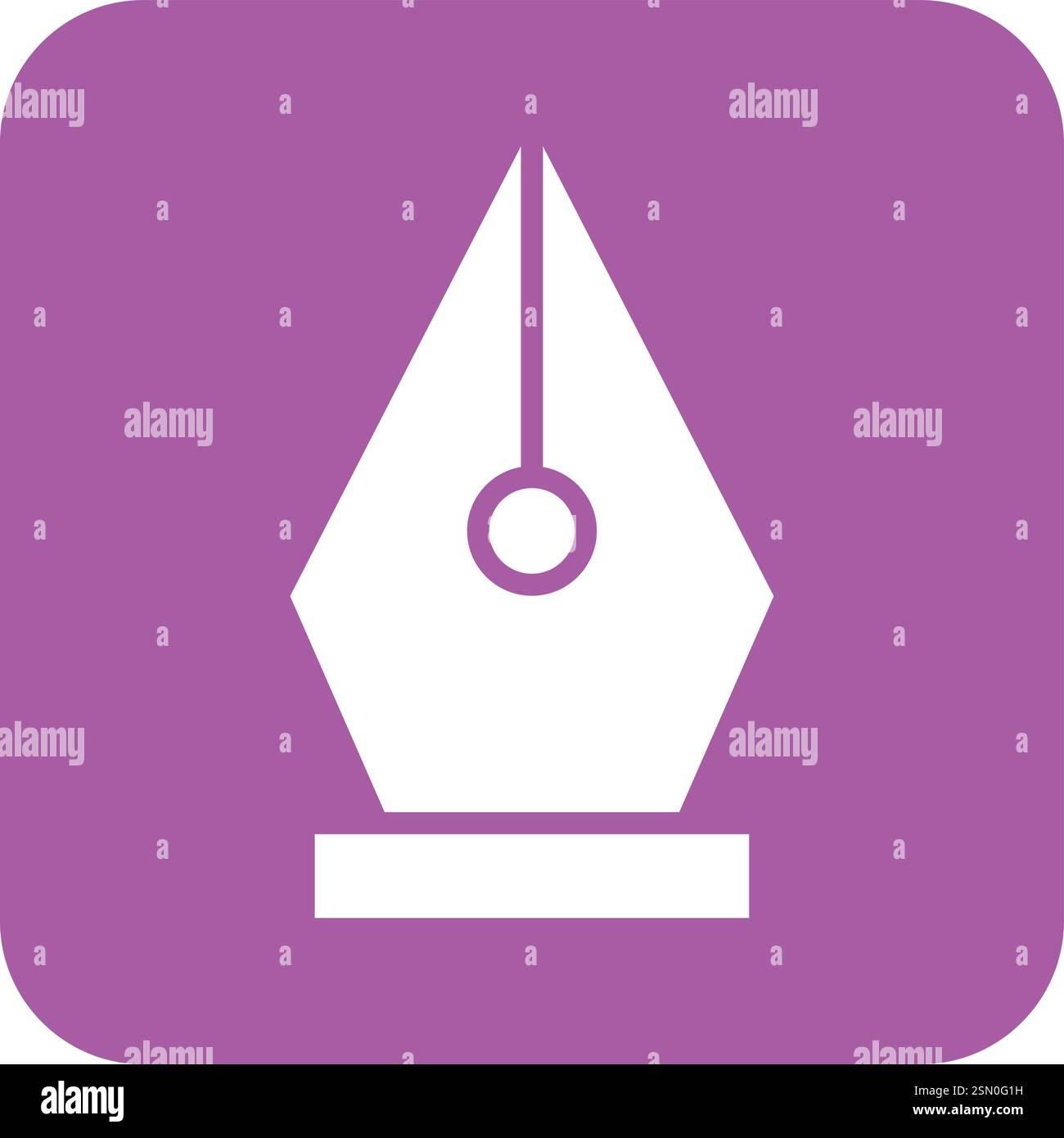 Nib Vector Icon Design Illustration Stock Vector Image & Art - Alamy