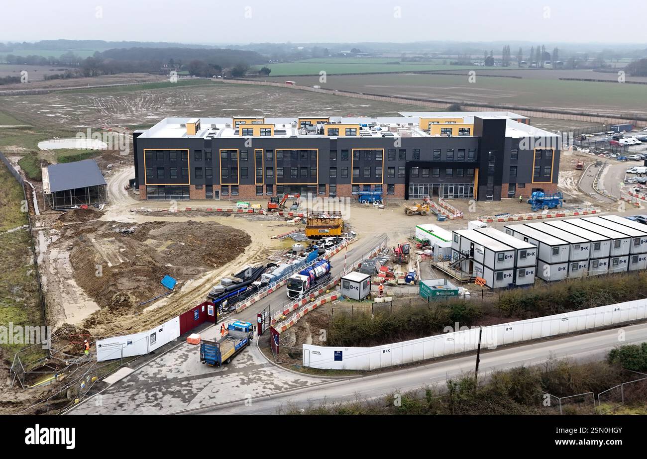 Construction work continues on the Chilmington Green Secondary School ...