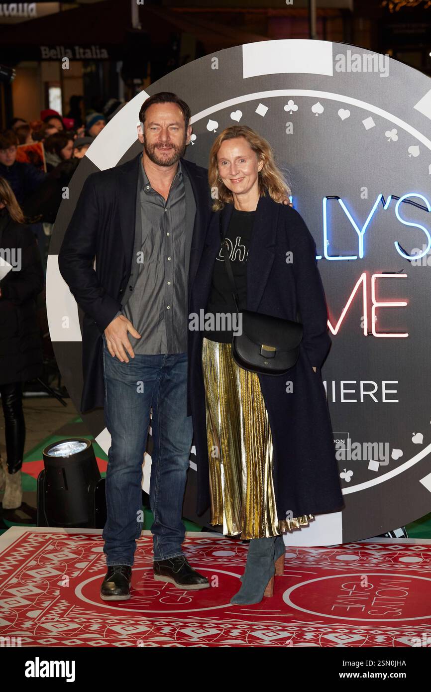 Actor Jason Isaacs and his wife Emma Hewitt attend the UK premiere of ...