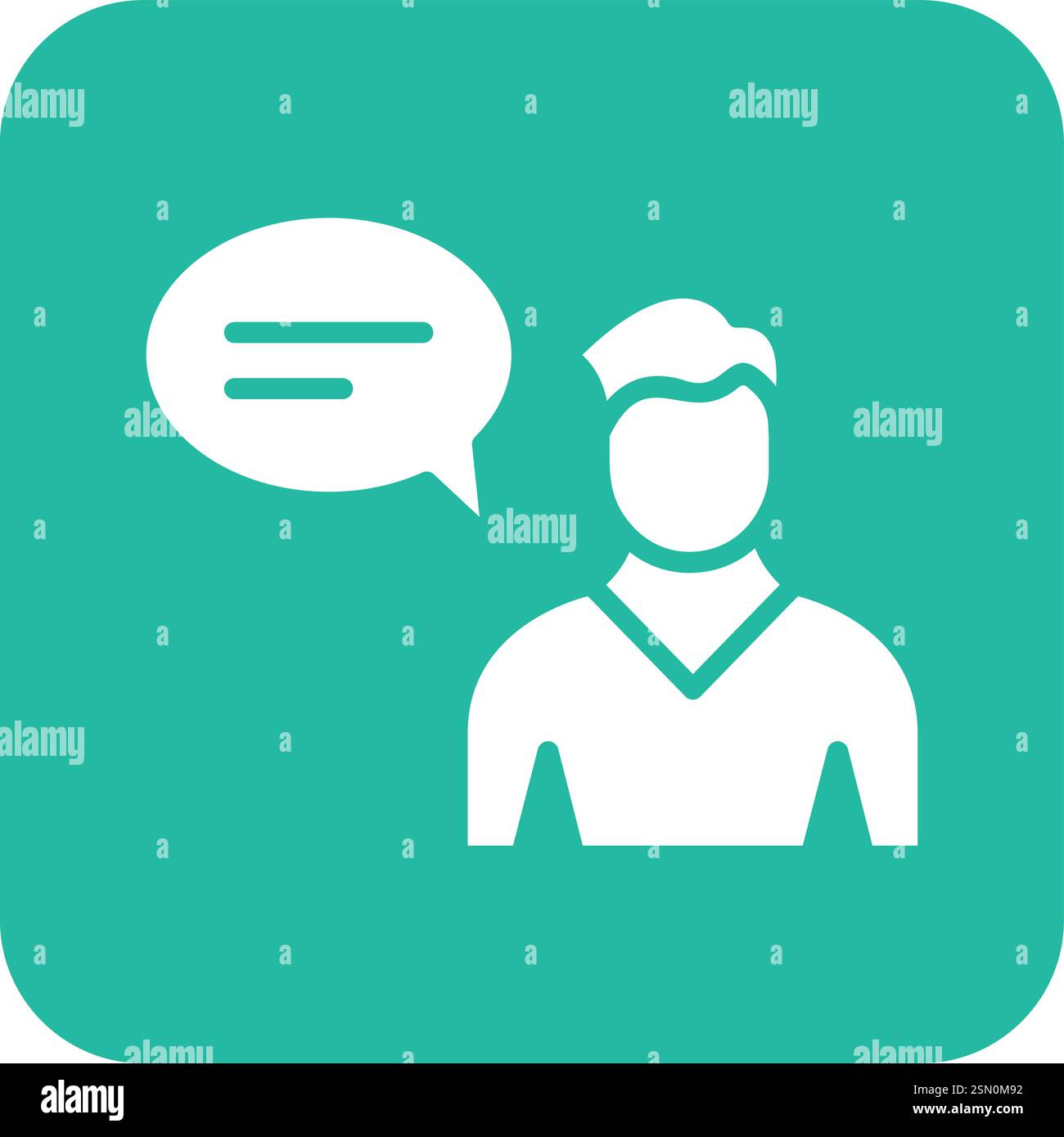 Conversation Vector Icon Design Illustration Stock Vector Image & Art ...