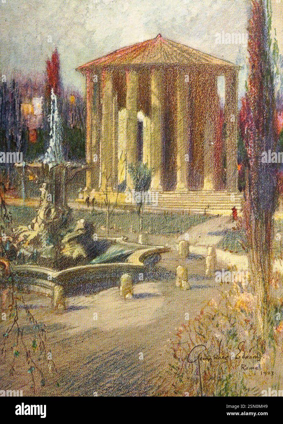 The Temple of Vesta in Piazza Bocca della Verita in Rome - George ...