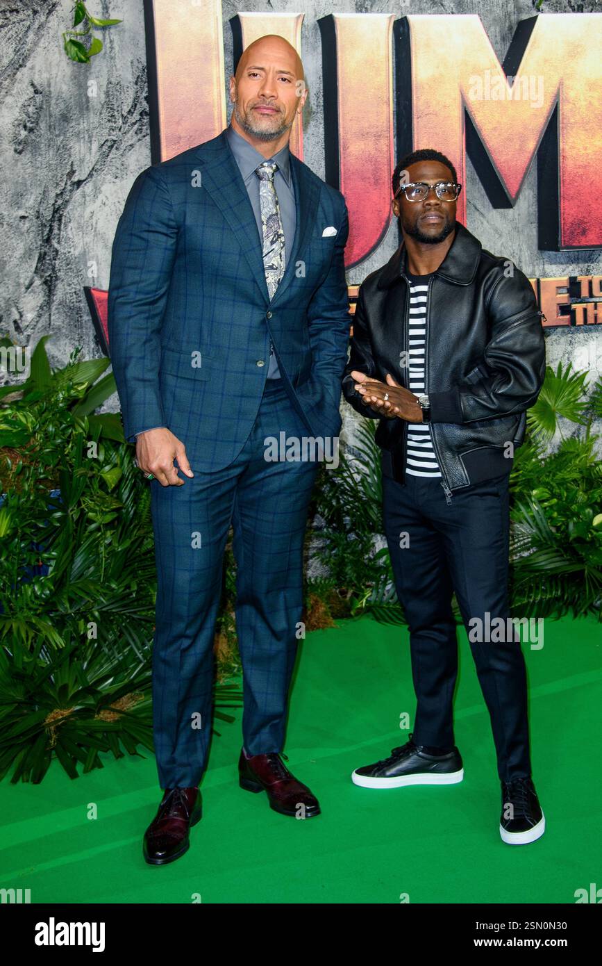 Dwayne Johnson and Kevin Hart attend the 'Jumanji: Welcome To The ...
