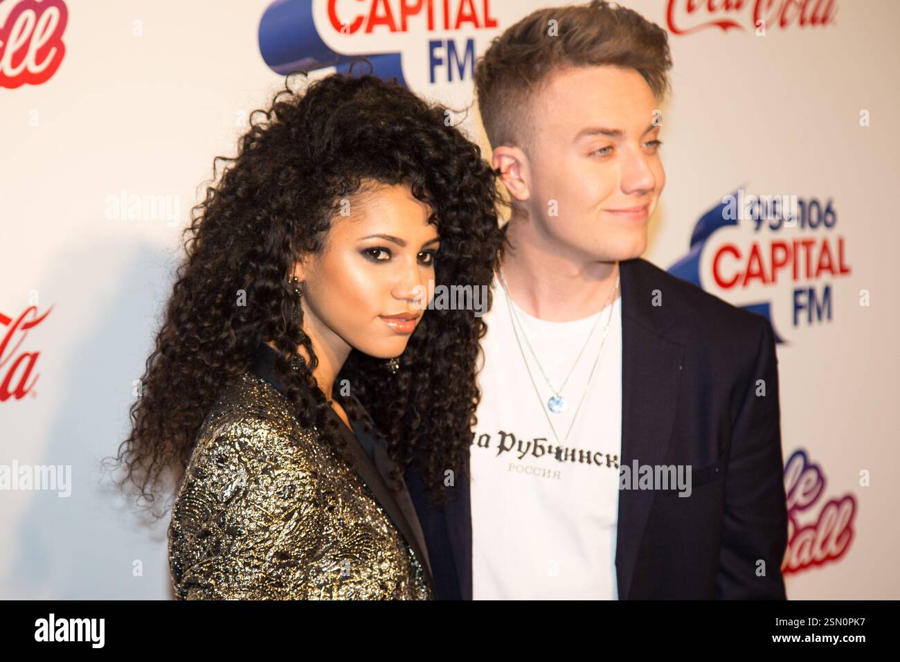 Roman Kemp & Vick Hope at Capital’s Jingle Bell Ball with Coca-Cola at ...