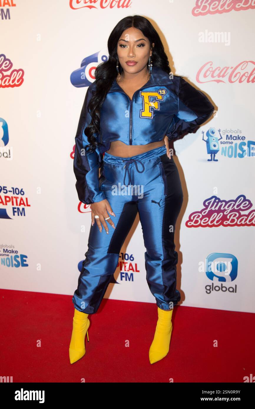Stefflon Don at Capital’s Jingle BellBall with Coca-Cola at London’s O2 ...