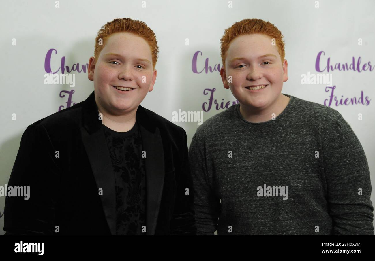 Matthew Royerand, Benjamin Royer attends Chandler's Friends Toy Drive ...