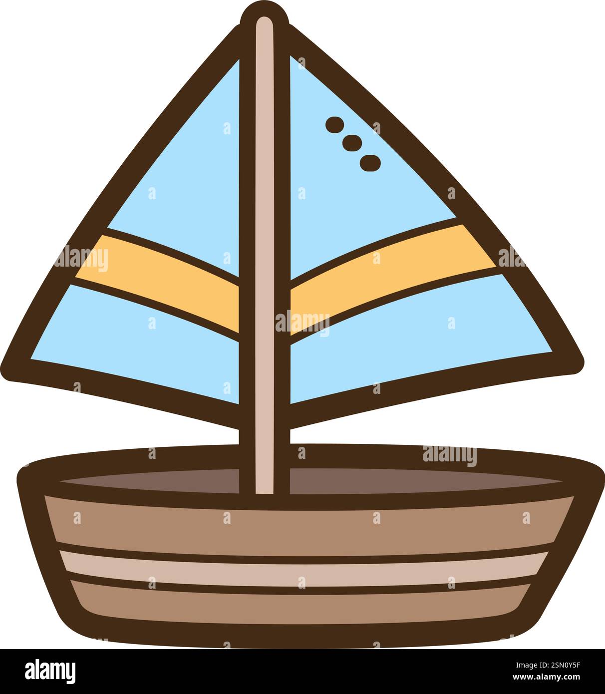 Minimal image with boat Cut Out Stock Images & Pictures - Alamy