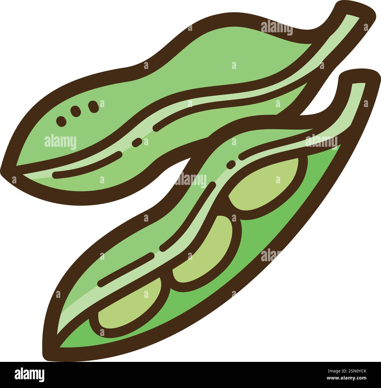 Pea vector doodle illustration and graphic. Part of vegetables category ...
