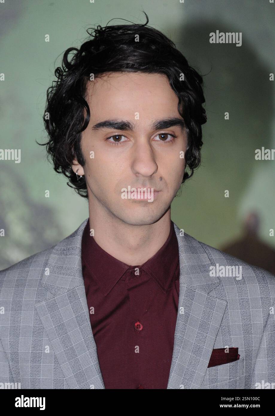 Alex Wolff arriving at the premiere of Columbia Pictures' 'Jumanji ...