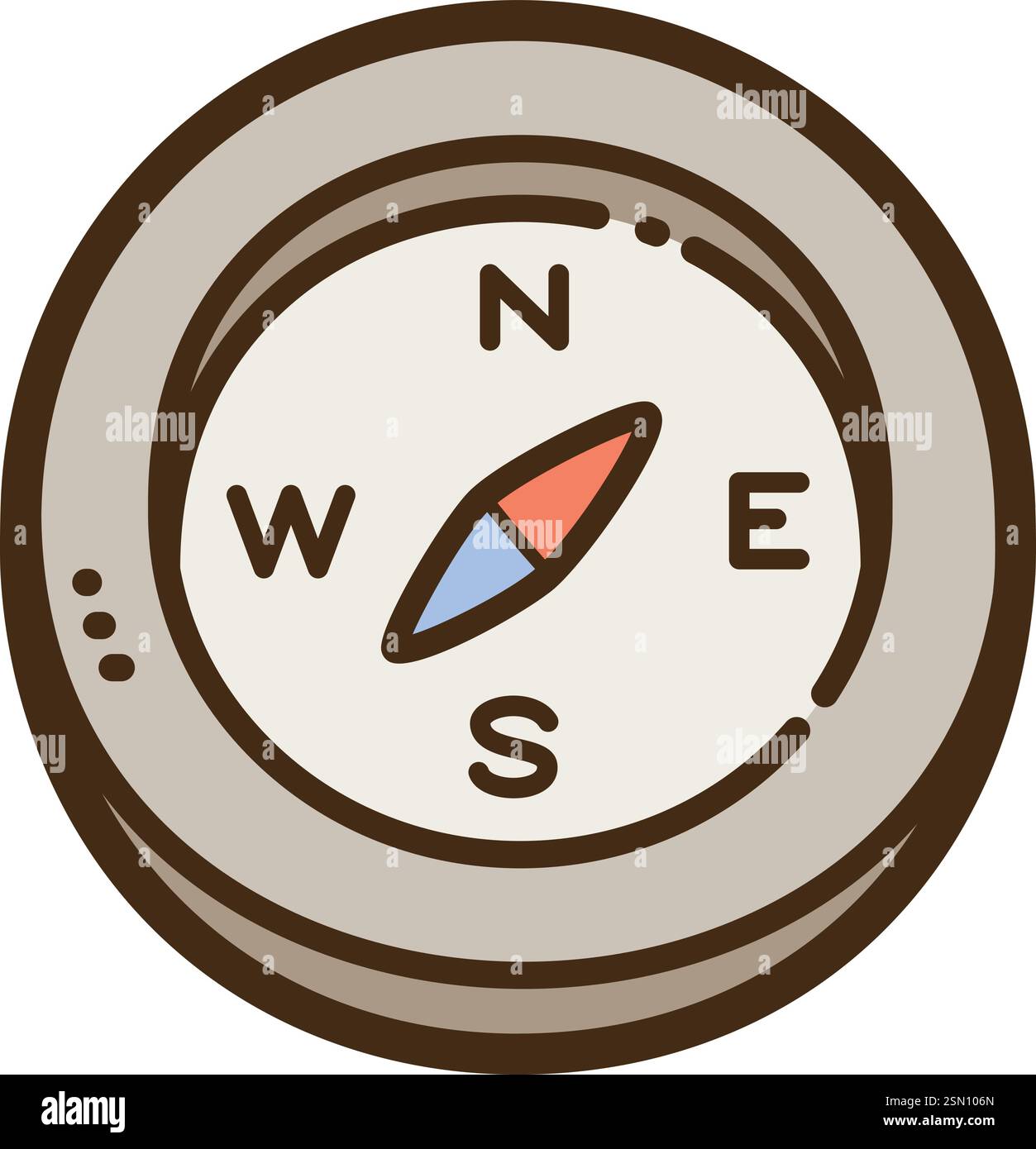 Compass vector doodle illustration and graphic. Part of travel category ...