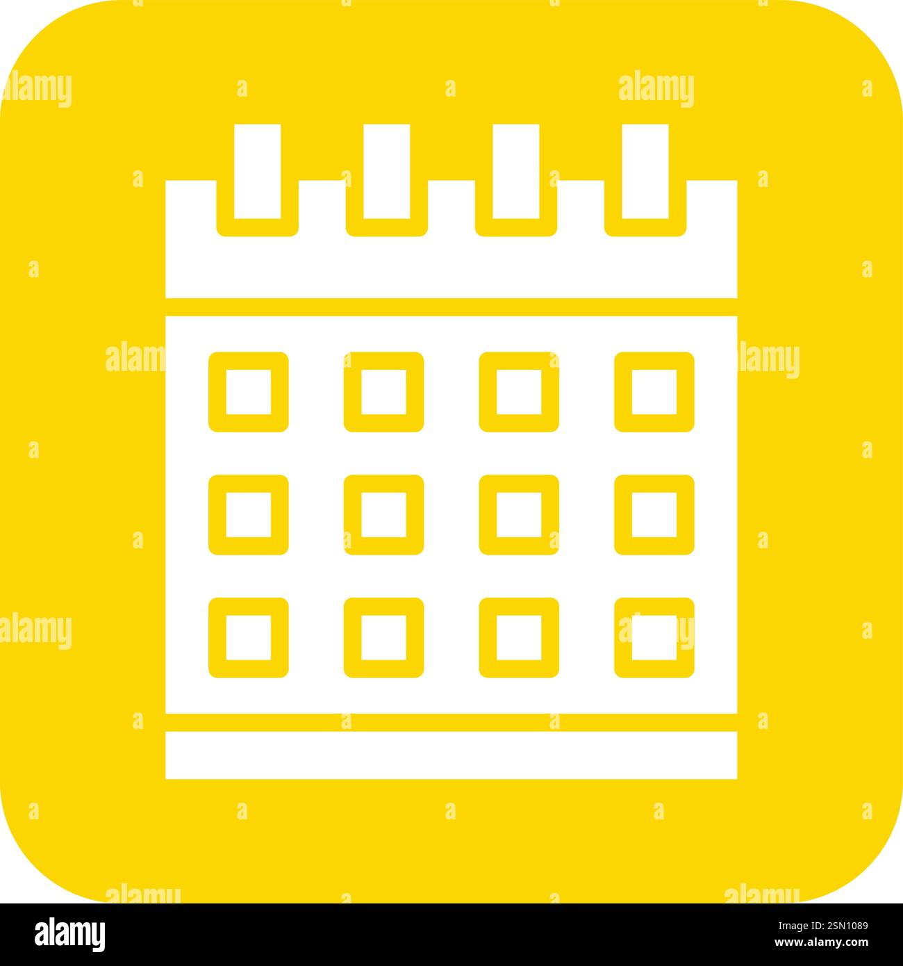 Calendar Vector Icon Design Illustration Stock Vector Image & Art - Alamy