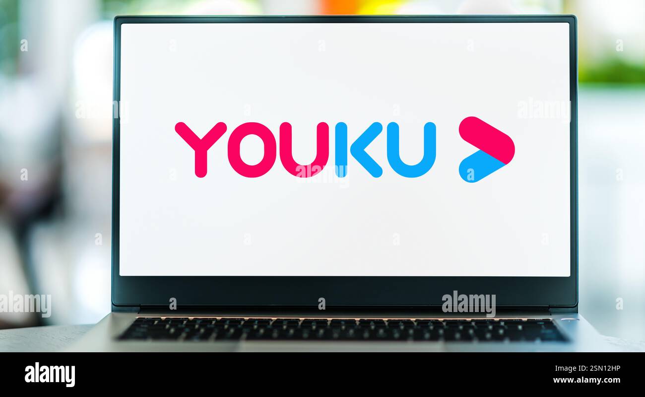 POZNAN, POL - DEC 19, 2024: Laptop computer displaying logo of Youku Tudou Stock Photo - Alamy