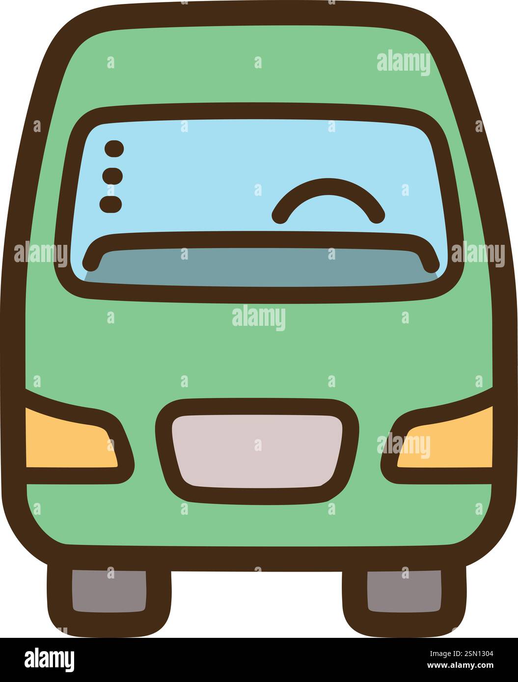 Van vector doodle illustration and graphic. Part of travel category ...