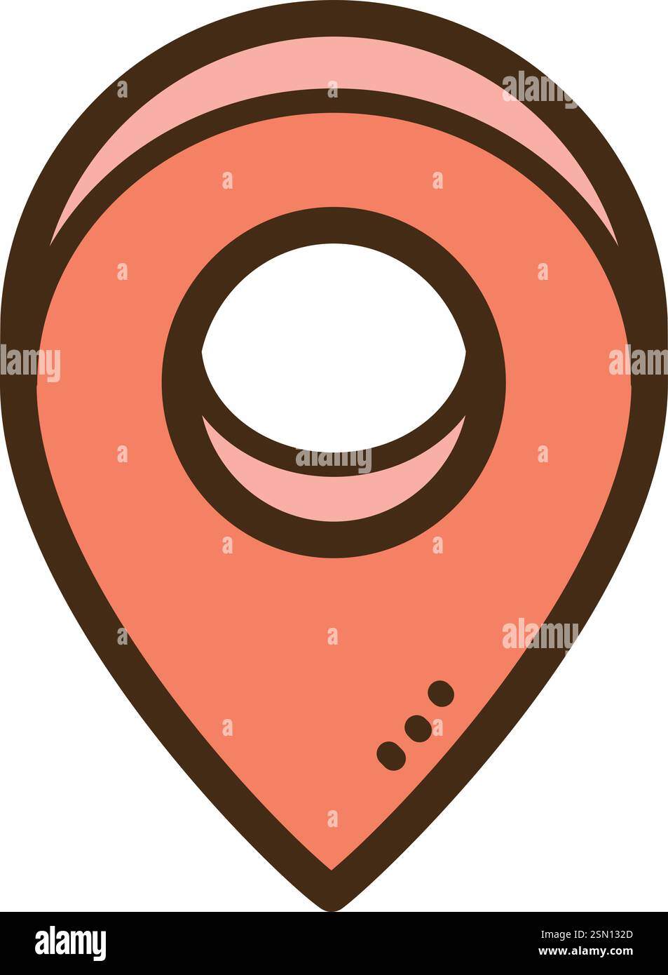 Location vector doodle illustration and graphic. Part of travel ...