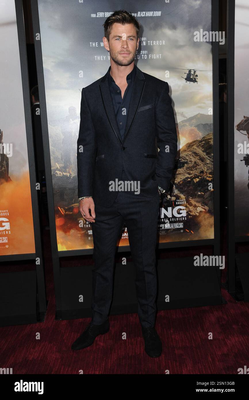 Chris Hemsworth attending the '12 Strong' film premiere at the Jazz at ...