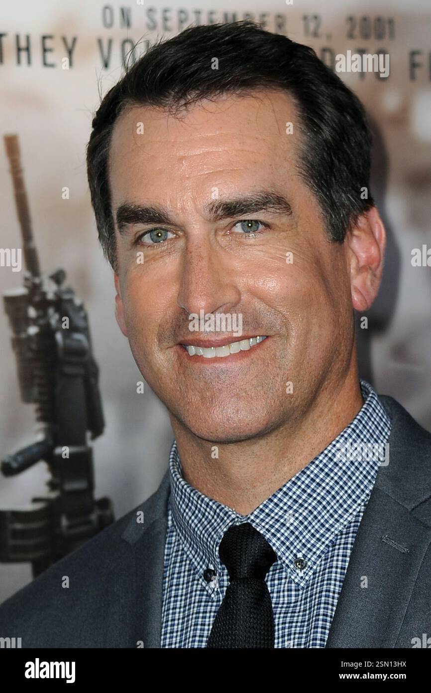 Rob Riggle attending the '12 Strong' film premiere at the Jazz at ...