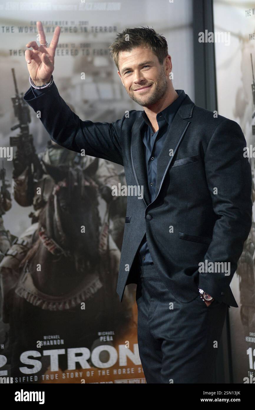 Chris Hemsworth attending the '12 Strong' film premiere at the Jazz at ...