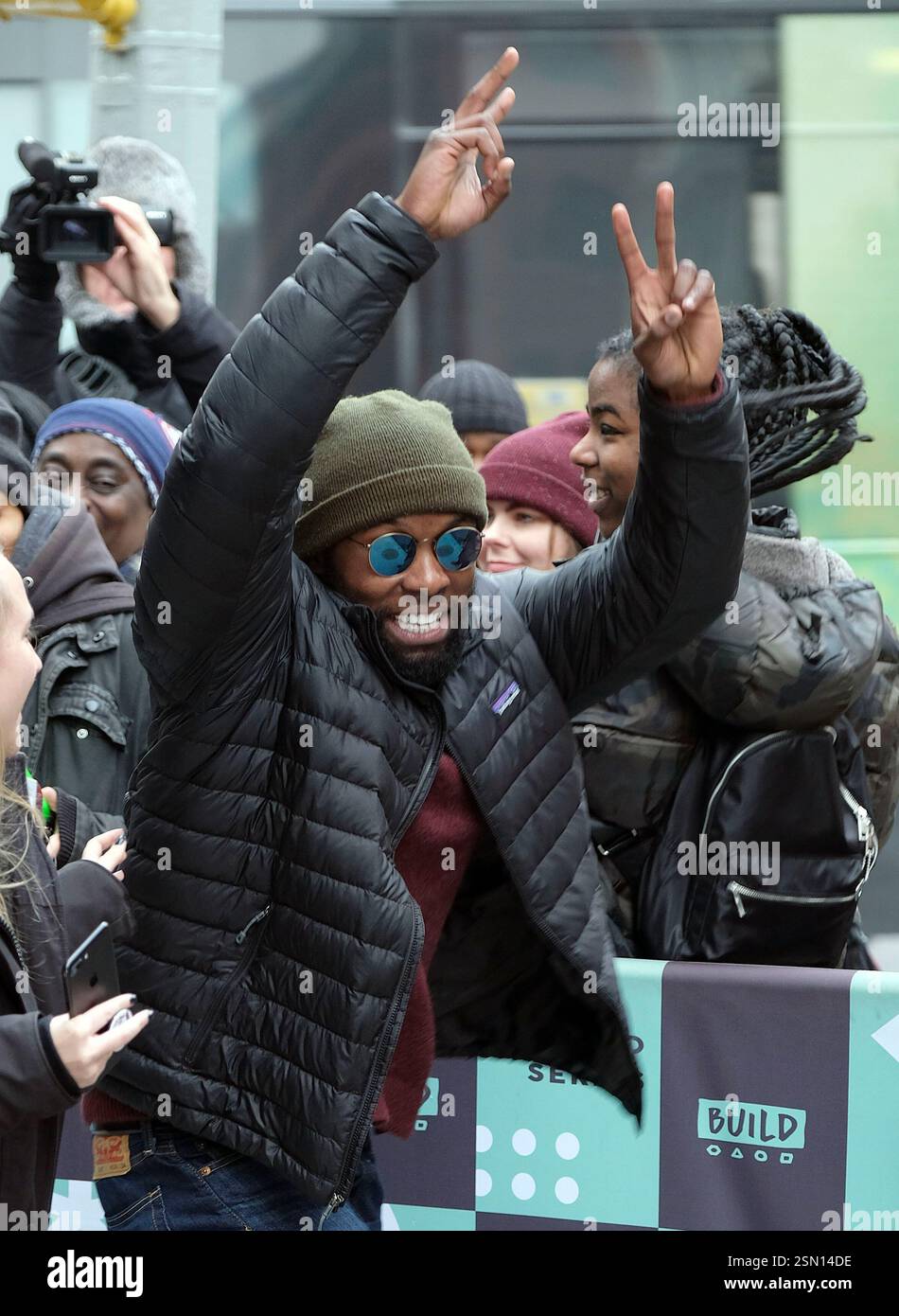 Actor Trevante Rhodes made an appearance at Build Series on January 16 ...