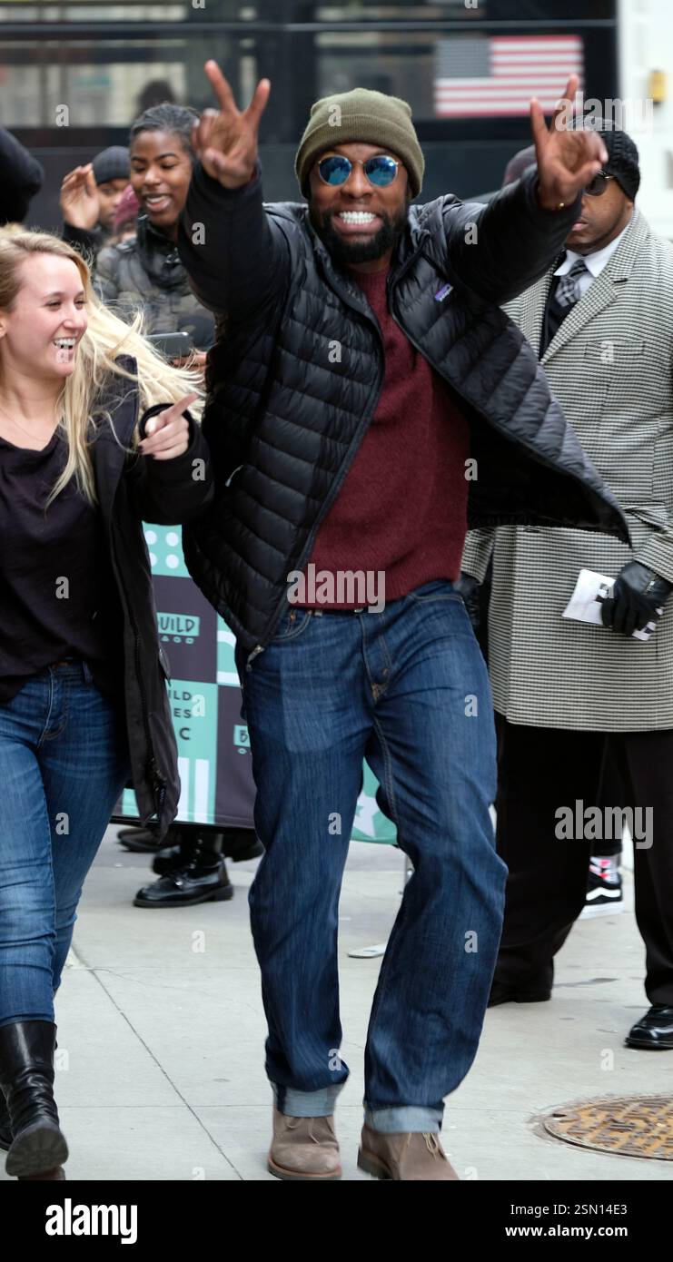 Actor Trevante Rhodes made an appearance at Build Series on January 16 ...