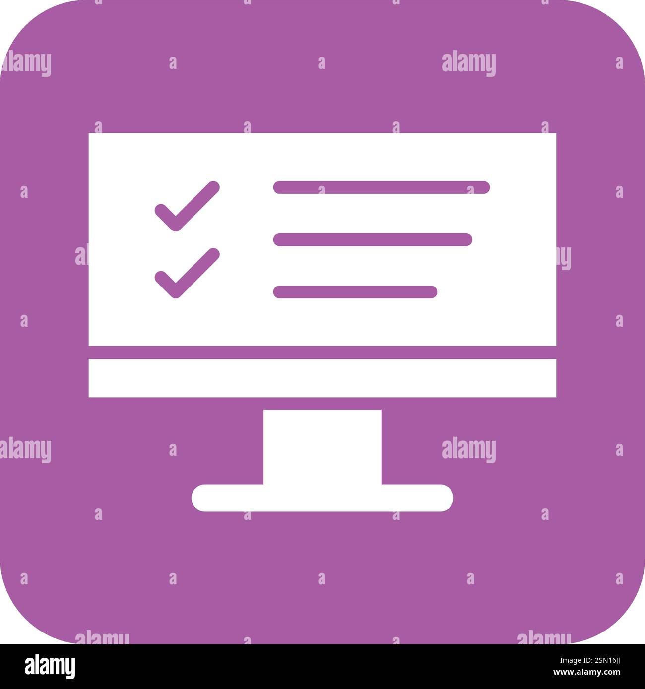Online Survey Vector Icon Design Illustration Stock Vector Image & Art ...