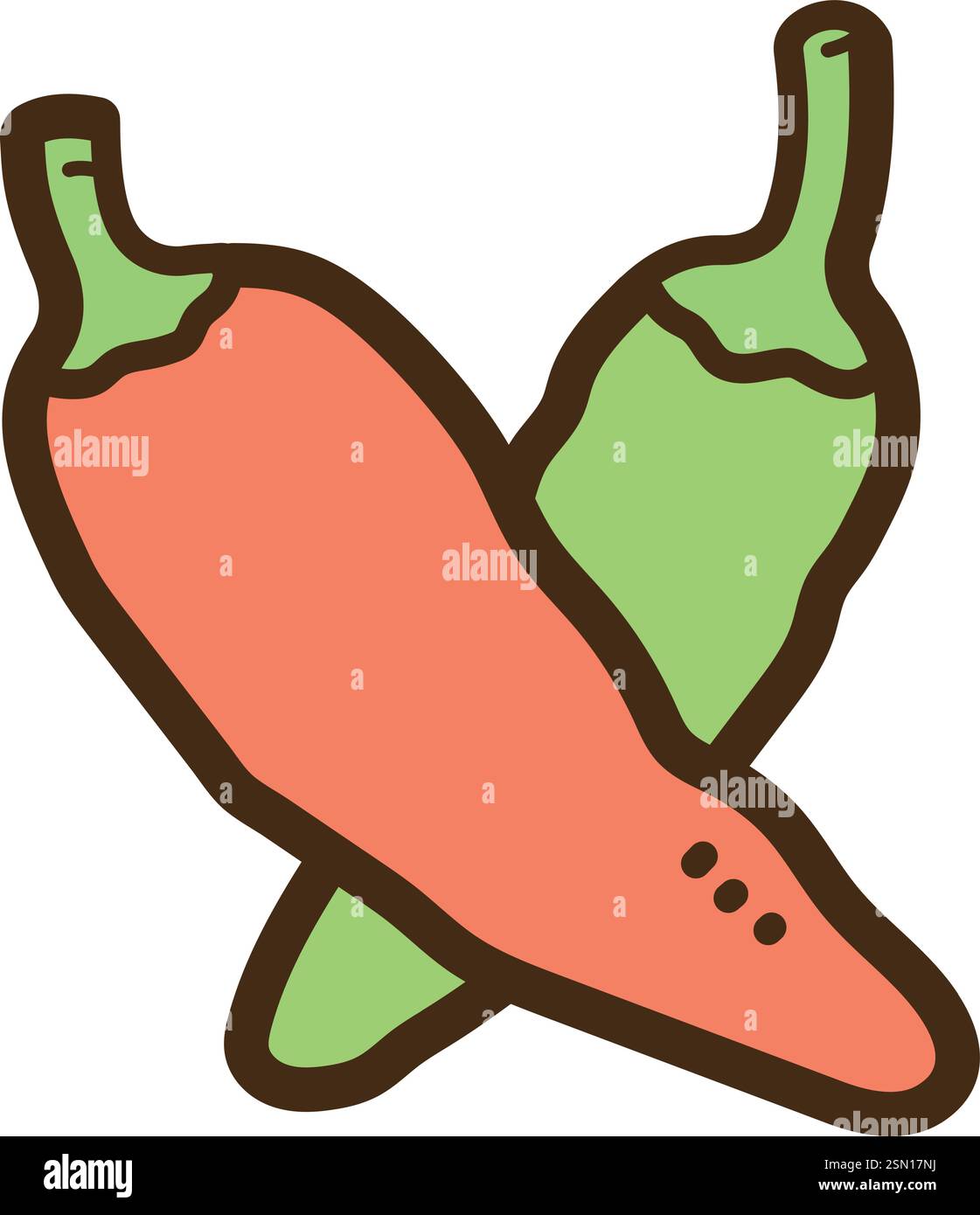 Chilli design vegetable organic Stock Vector Images - Alamy