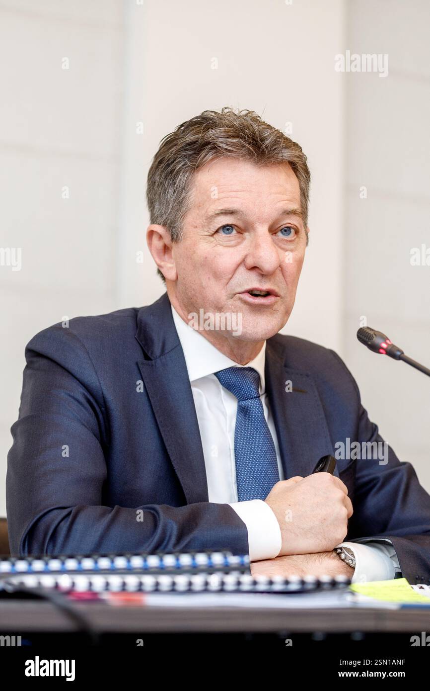 Brussels, Belgium. 13th Feb, 2025. KBC Group CEO Johan Thijs pictured ...