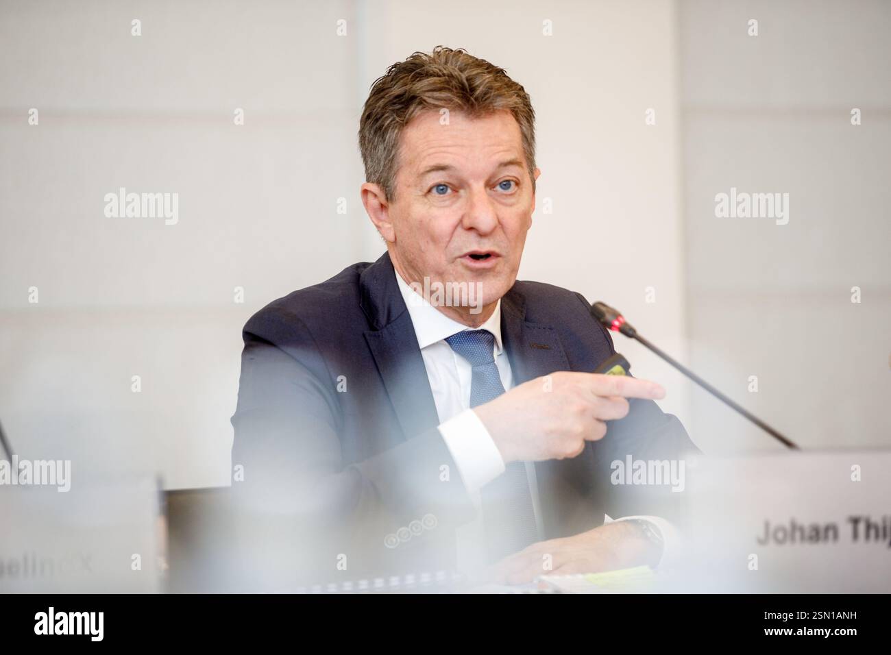 Brussels, Belgium. 13th Feb, 2025. KBC Group CEO Johan Thijs pictured ...