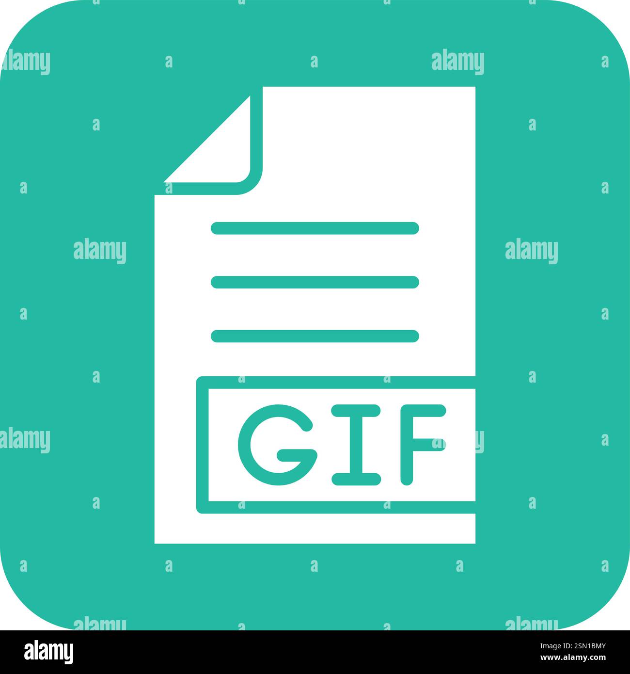 GIF Vector Icon Design Illustration Stock Vector Image & Art - Alamy