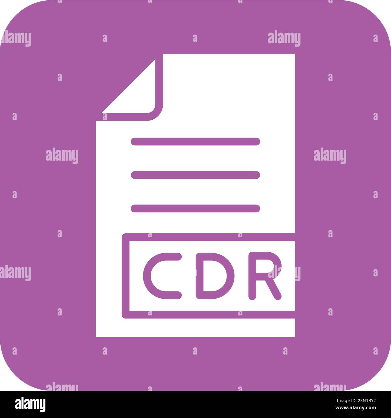 CDR Vector Icon Design Illustration Stock Vector Image & Art - Alamy