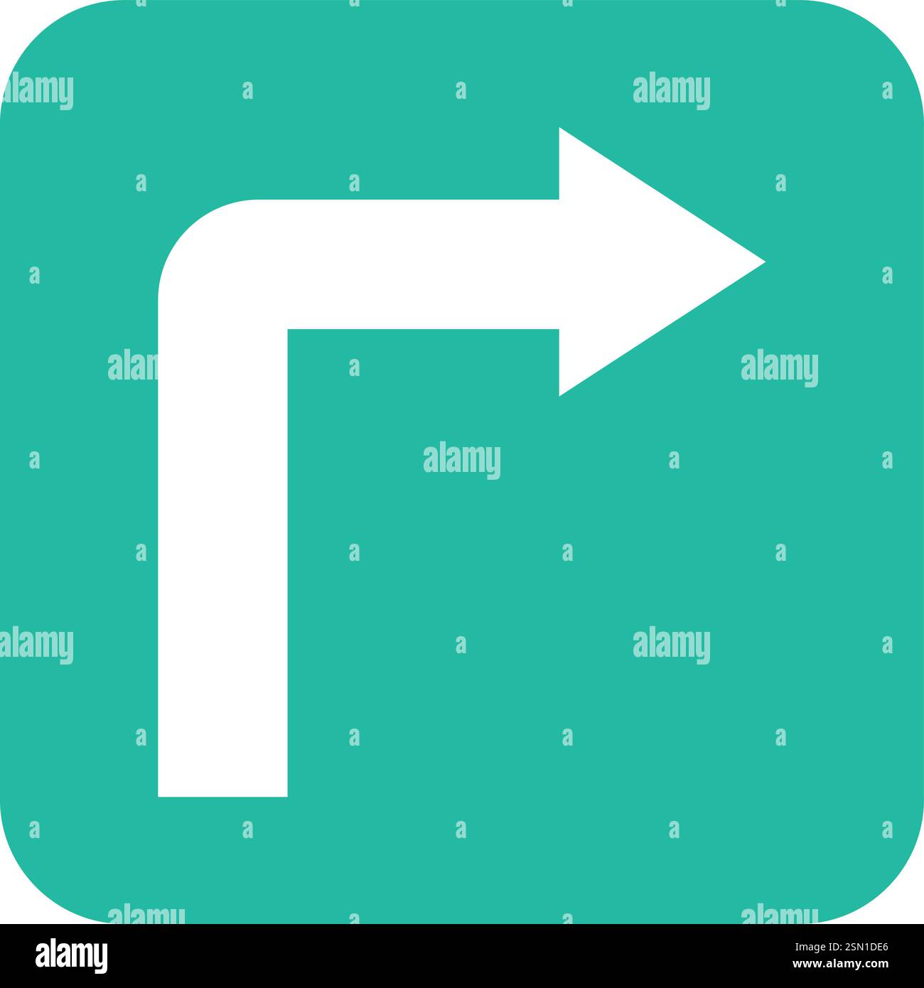 Turn right Vector Icon Design Illustration Stock Vector Image & Art - Alamy