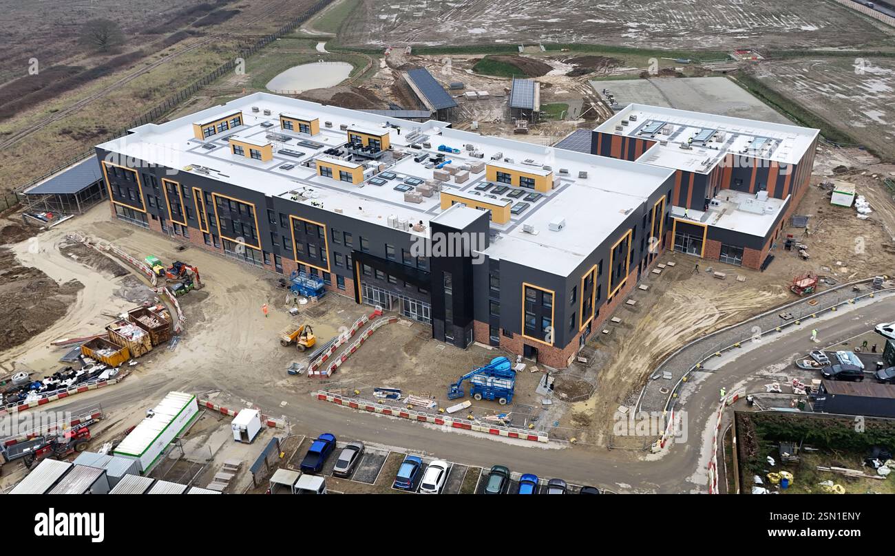 Construction work continues on the Chilmington Green Secondary School ...