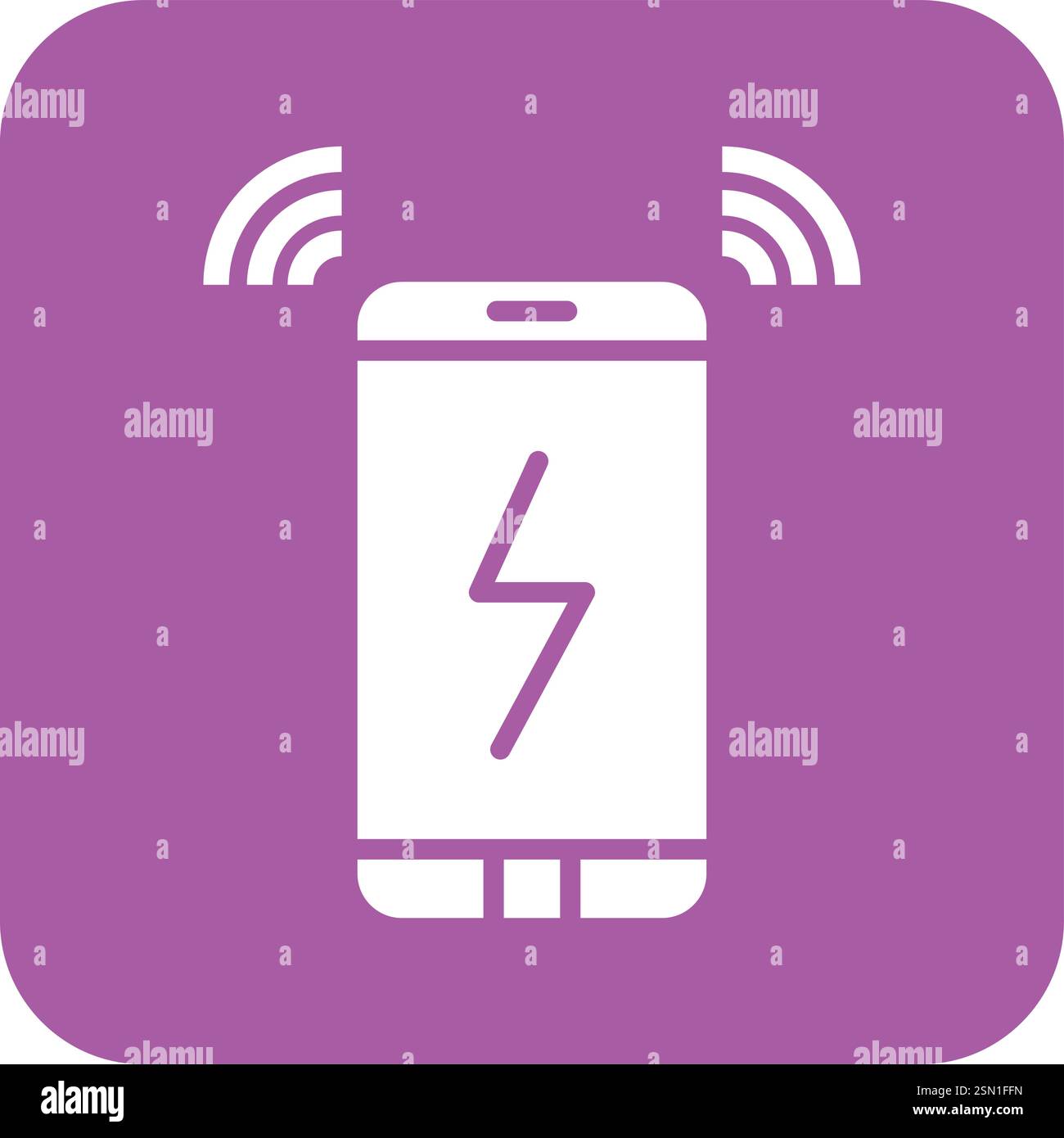 Wireless charging Vector Icon Design Illustration Stock Vector Image ...