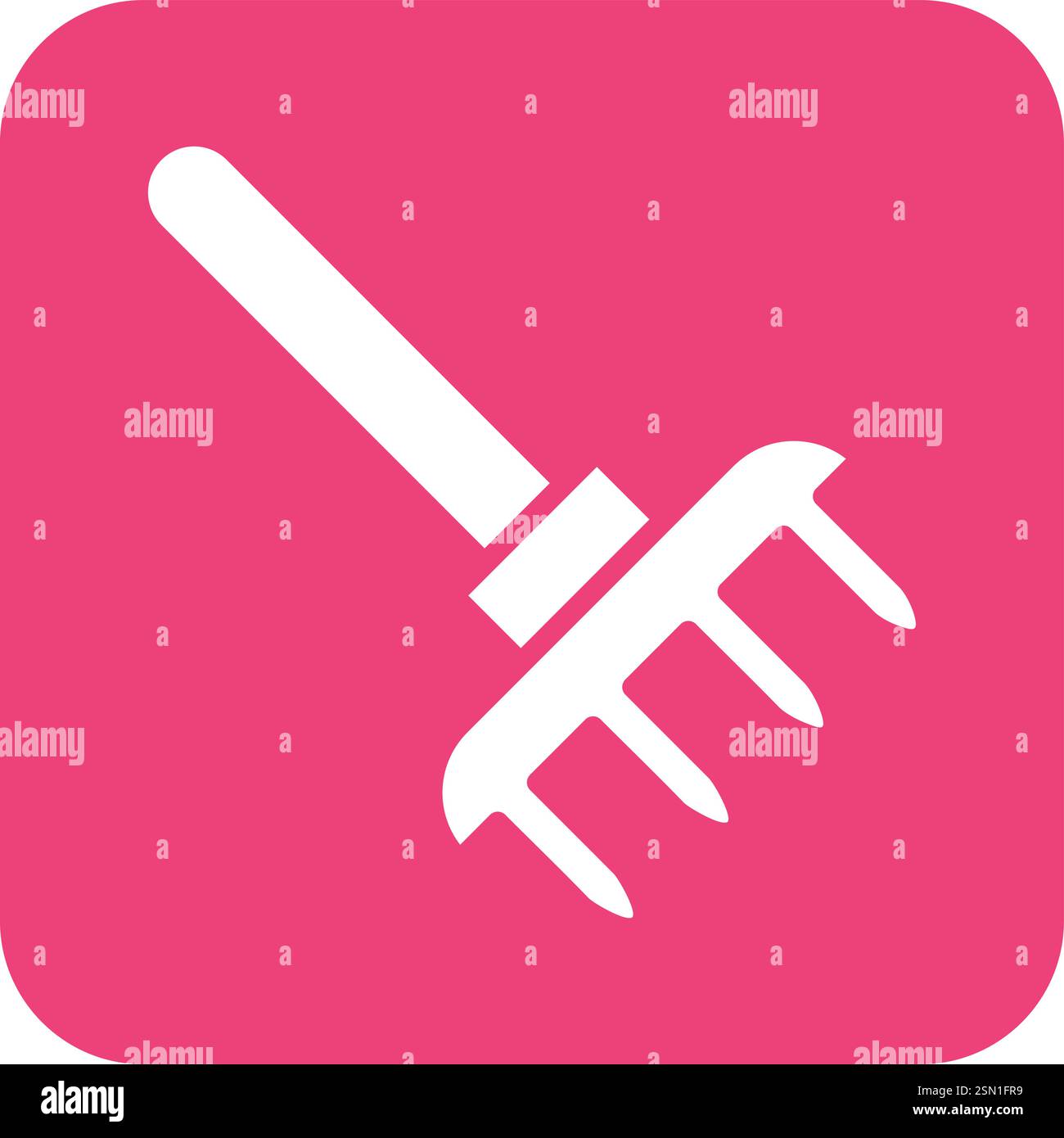Pitchfork Vector Icon Design Illustration Stock Vector Image & Art - Alamy