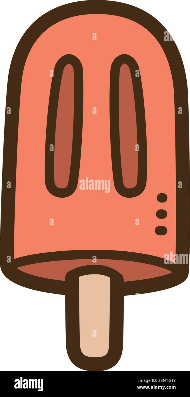 Ice pop vector doodle illustration and graphic. Part of summer category ...